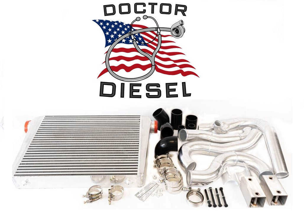 HIGH FLOW Performance OBS Intercooler Kit For 94-97 Ford 7.3L ...