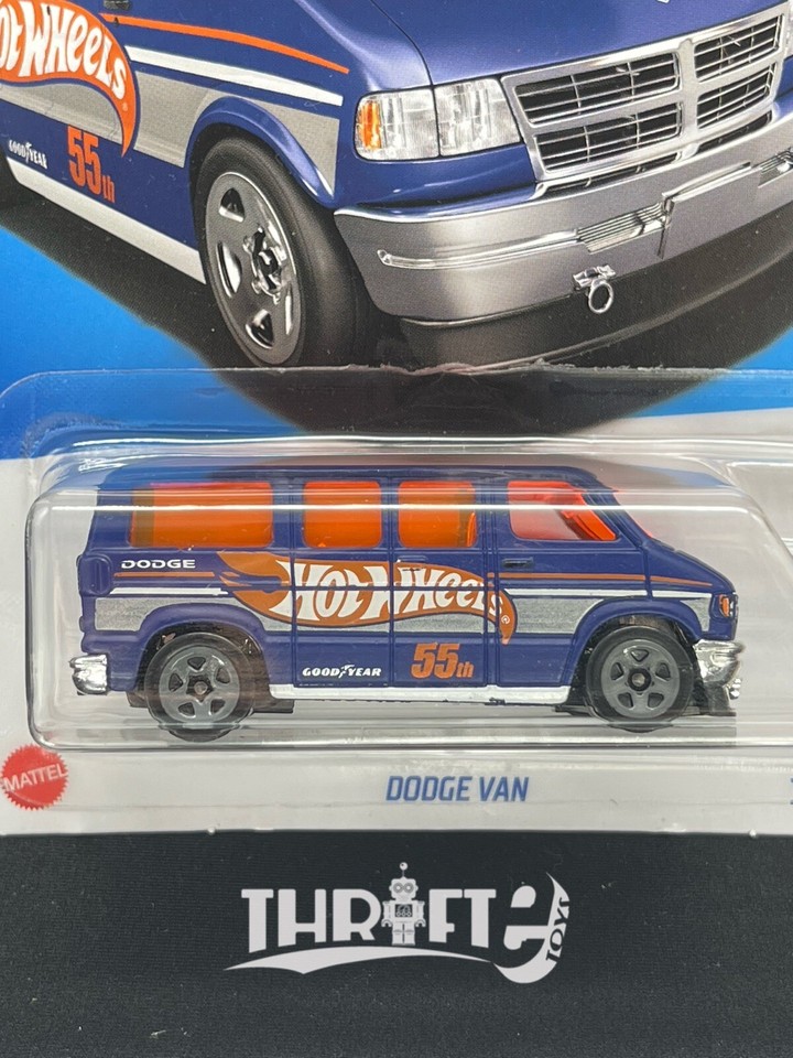 Hot Wheels Dodge Van Blue #66 - 2023 HW 55 Race Team | eBay