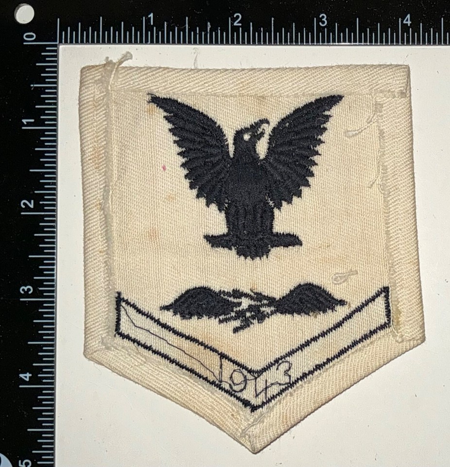 WWII 1943 USN US Navy Aviation Radioman Petty Officer 3rd Class White ...