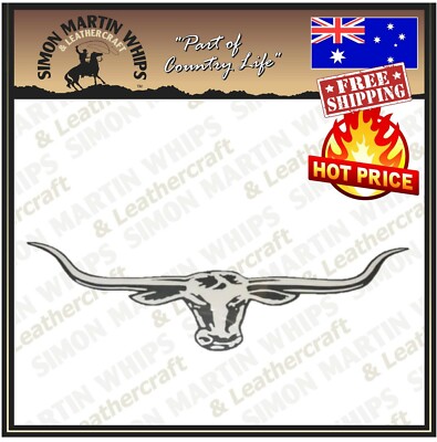 GENUINE LICENSED RM Williams Longhorn RMW Car Sticker Decal 70cm BLACK ...
