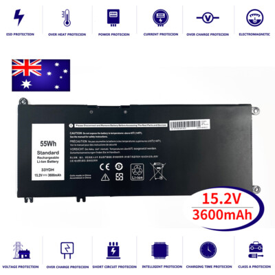 Battery for DELL Inspiron 7FHHV 9P3NW G4MX4 JYFV9 W7NKD 81PF3 7779 ...
