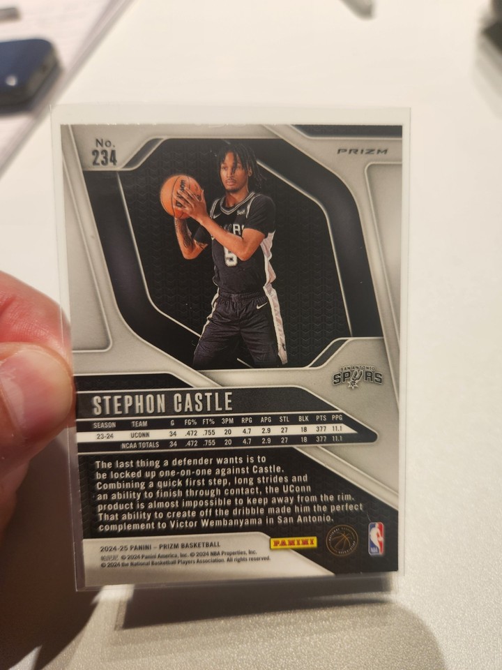 2024-25 Panini Prizm Stephon Castle #234 RC Rookie Silver | eBay
