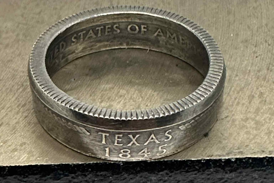 Oklahoma 90% Silver US State Quarter Coin Ring - Sizes 5-11 | eBay