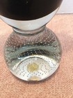 Erickson Glass Jack-In-The-Pulpit Vase, Green w/ Clear Paperweight Base ...