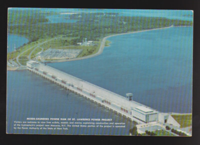 NEW YORK NY Moses Saunders Power Dam St. Lawrence Project CONTINENTAL ...