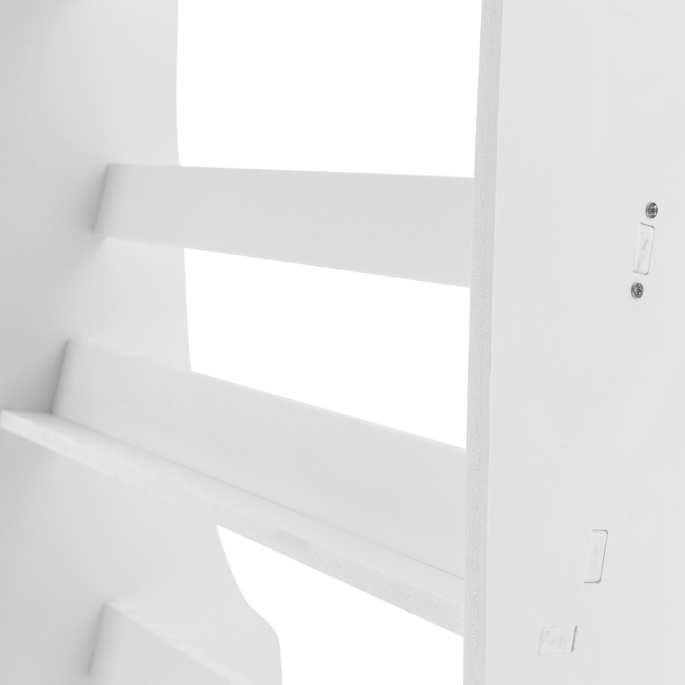 4-Tier Book Display Rack Brochure Holder Literature Magazine Rack Floor ...