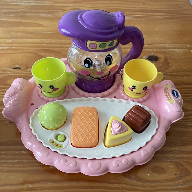 VTech Learn and Discover Pretty Party Playset Tea Cake Music * Ages 6 ...