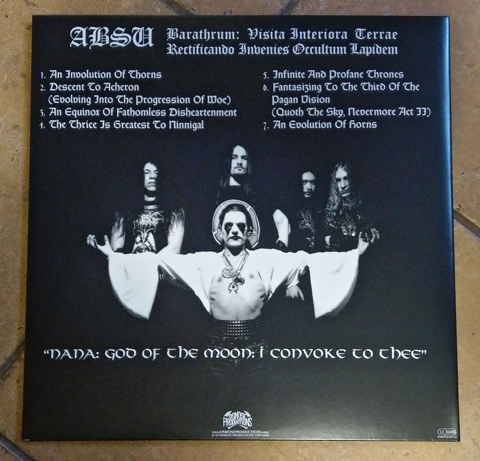 ABSU – Barathrum: V.I.T.R.I.O.L. (Red and Black Galaxy Vinyl) Ltd. 400 ...