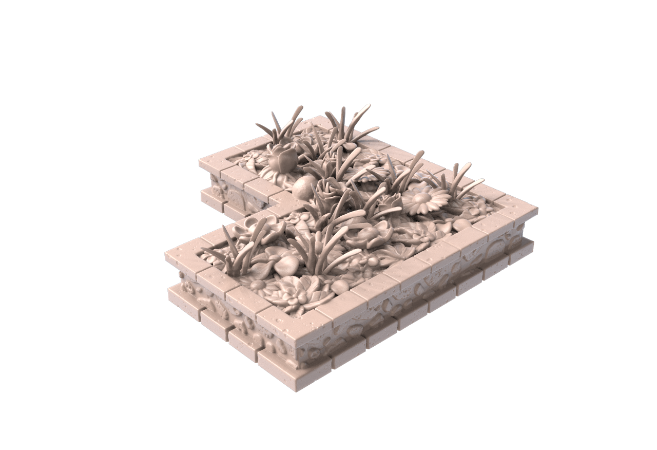 Fantasy Courtyard Palace DND Terrain Scenery Basing Scenic Diorama ...