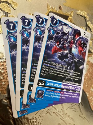 Digimon Card Game Playset - BT17-025 U Cerberusmon: Werewolf Mode | eBay