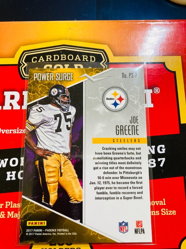 2017 Panini Phoenix Power Surge Joe Greene #PS-7 HOF V400 | eBay