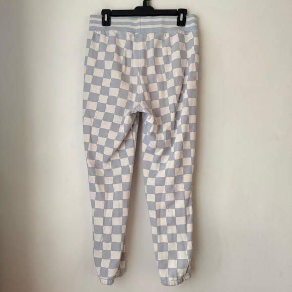Marine Layer Anytime Blue & White Checkerboard Sweatpants M | eBay