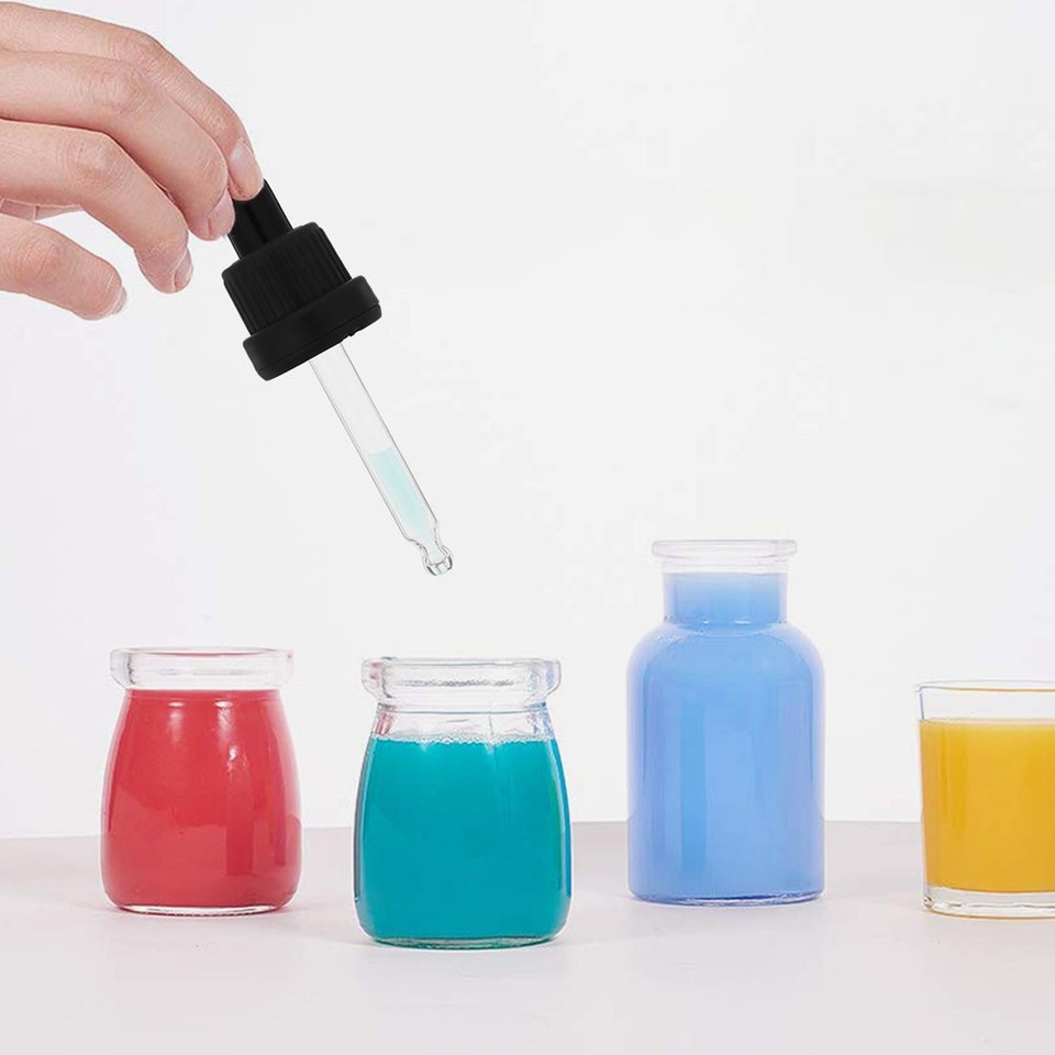 10 Sets Essential Oil Dropper Head Cosmetic Liquid Containers Plastic ...