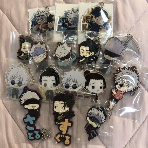 Jujutsu Kaisen Satoru Gojo Suguru Geto Acrylic Keychains Rubber Straps Lot of 15 | eBay