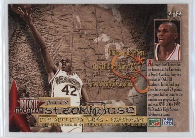 1996 Fleer/Skybox Mountain Dew Jerry Stackhouse Skybox Jerry Stackhouse ...