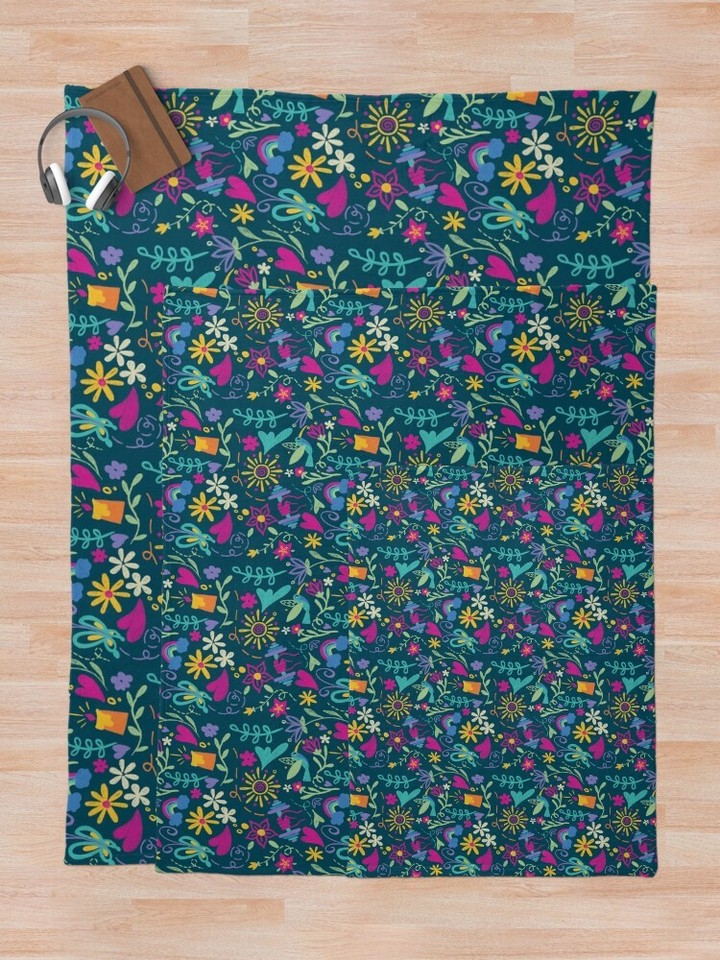 Disney Encanto Miracle Floral Pattern Cozy Fleece Blanket | eBay