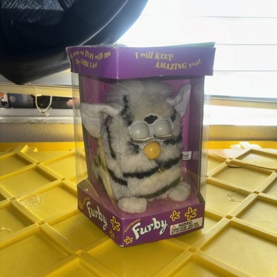 1998 Furby Model 70-800 Zebra Stripes with Blue Eyes - New in Open Box ...