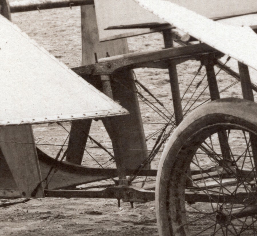 French Aviation Canard Voisin tailless biplane Front detail old Photo ...