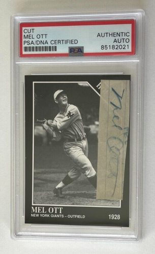 1991 Conlon Mel Ott HOF Cut Autograph Auto PSA/DNA Encapsulated | eBay