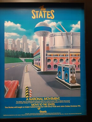 The States Rare Original Chrysalis Records Promo Poster Ad Framed! | eBay