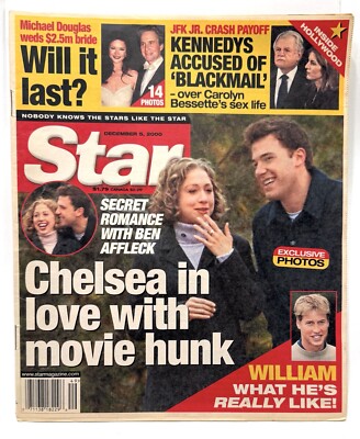 Star Newspaper Magazine December 5 2000 Chelsea Clinton Ben Affleck | eBay