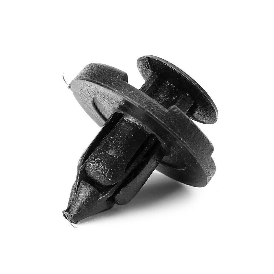 100pcs 8mm Black Hole Plastic Rivets Fastener Push Clips Kit for Nissan ...