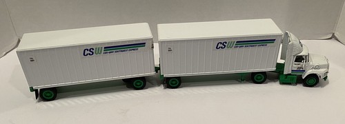 Tonkin Replicas CSW Con Way Southwest Express Tandem Trailer Semi Truck ...
