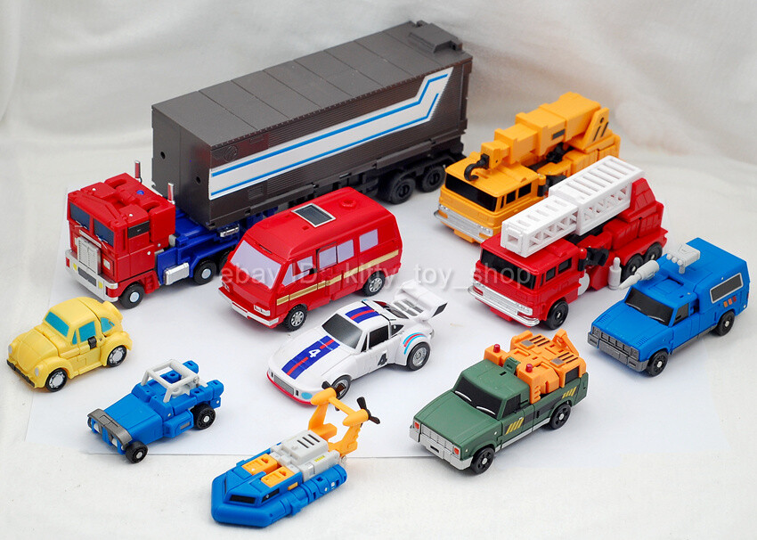 Small Scale MFT Auto Vehicle Deformable Robot Team Figure Boy Kids Toy ...