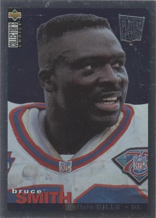 1995 Upper Deck Collector's Choice - Bruce Smith #107 Platinum Players ...