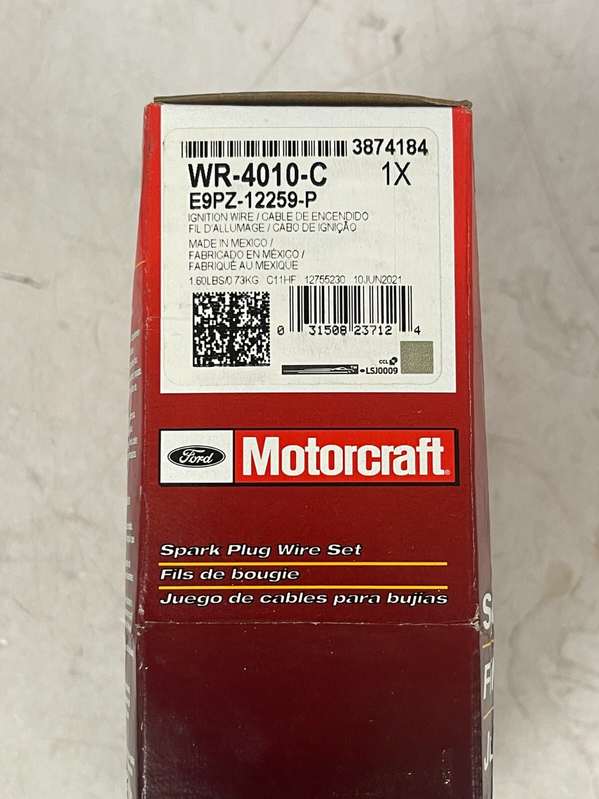 Spark Plug Wire Set Motorcraft WR-4010-C for sale online | eBay