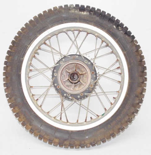 1970'S CAGIVA REAR WHEEL 36 SPOKES HUB TIRE 18"-1.85 RIM AKRONT 47T ...