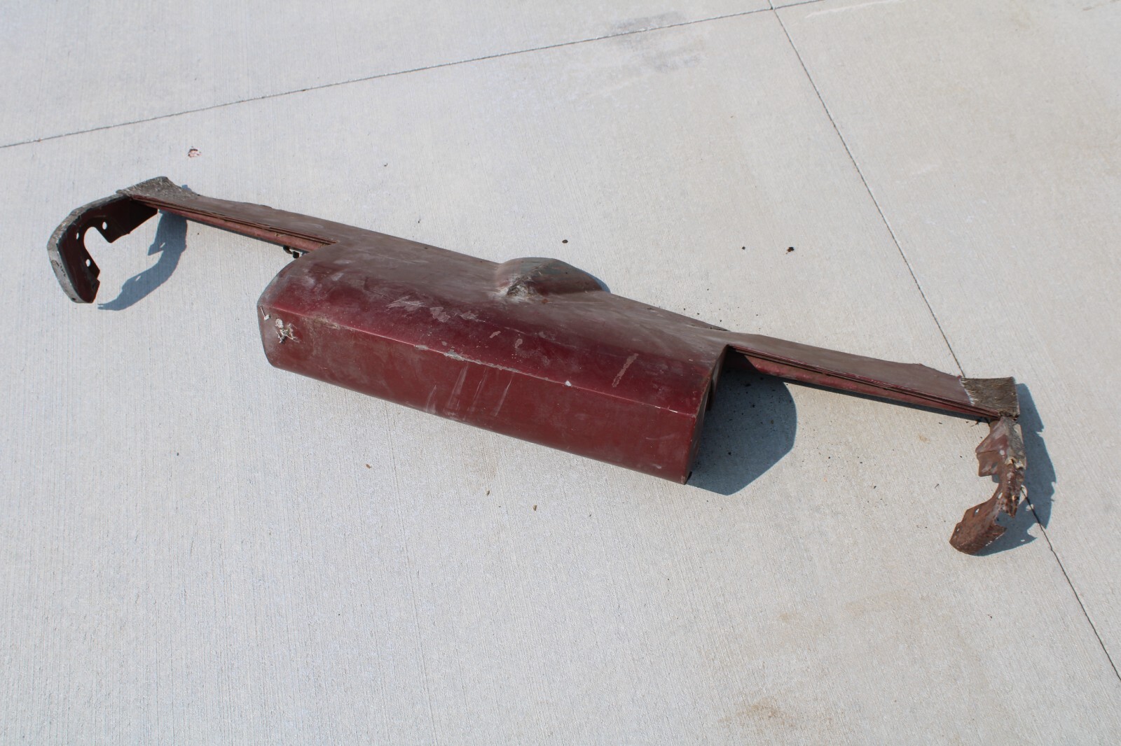 1963-1967 Corvette Original Front Nose Repair Header Bar End Plates ...