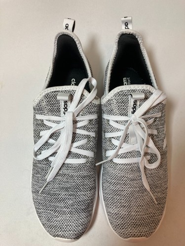 Adidas Women's Cloudfoam Pure DB0695 Gray White Running Shoes Sneakers ...