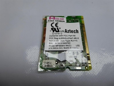 Panasonic Toughbook CF-28 Modem Di Aztech MP3930V-W (C) #3613 | eBay