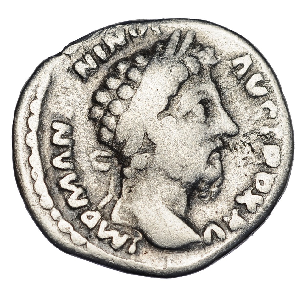 Ancient Roman Empire Coin Silver Denarius Marcus Aurelius 161 180 AD ...