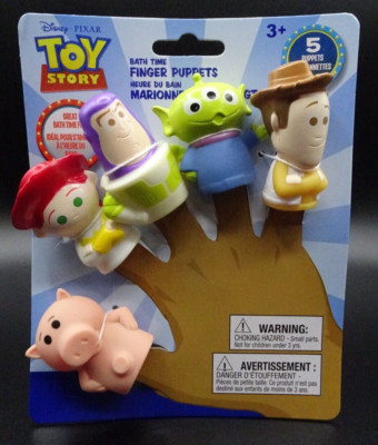 Disney Pixar Toy Story Finger Puppets w/ Woody Buzz Jessie Hamm ...