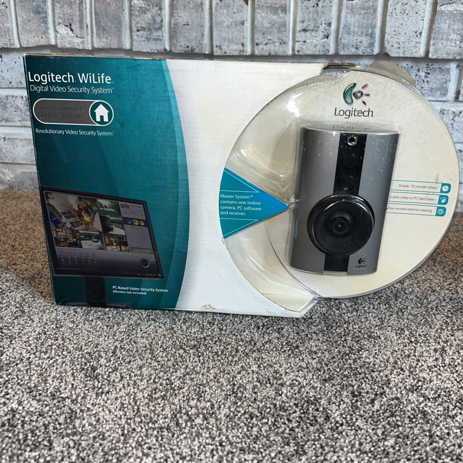 New Sealed Logitech WiLife Indoor Security Camera Master System DVS ...