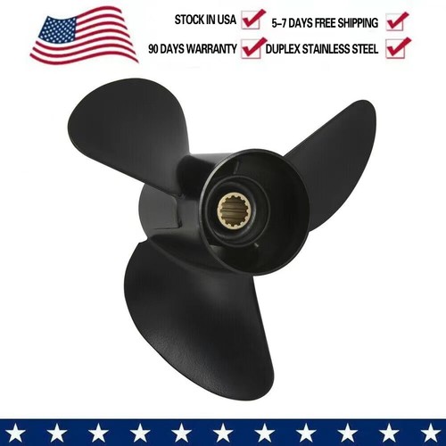 10.25 16-G YBS Black Stainless Outboard Prop Fit Yamaha 40-60HP,663 ...