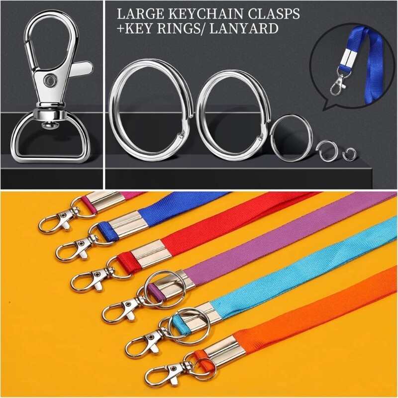 265 Lobster Keyring Attachment for DIY Keychain Lanyard Jewelry Making ...