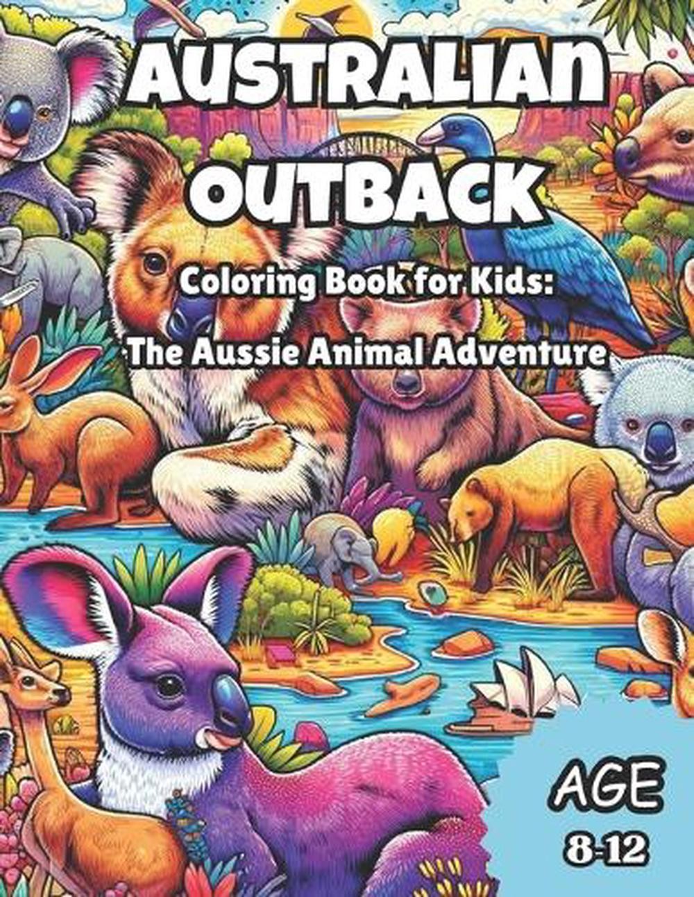The Australian Outback Coloring Book For Kids: The Aussie Animal ...
