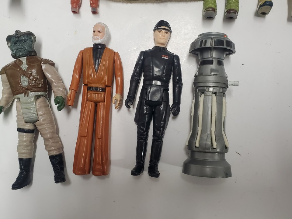 Vintage Star Wars Lot 24x Figures & Vinyl Case 1977-80s Kenner Leia Han ...
