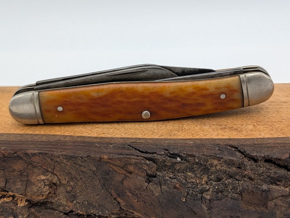 Vintage Boker 3 Blade Bone Handle Pocket Knife Model 8573 Mid 20th ...
