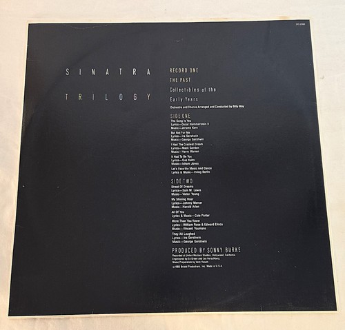Frank Sinatra Trilogy: Past, Present & Future 3 LPs 1980 1st Pressing | eBay