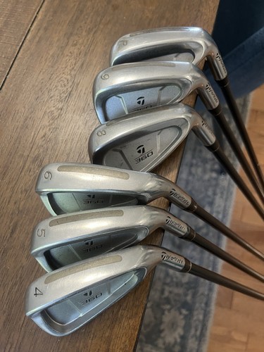 TAYLORMADE 360 IRONS 4-PW (NO 7 IRON) TAYLORMADE LITE R-80 REGULAR FLEX ...