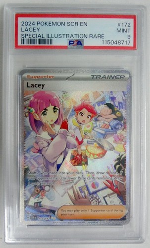 2024 Pokemon Stellar Crown Lacey Full Art SIR Trainer 172/142 Graded ...