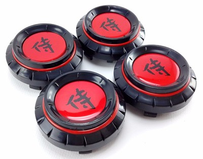 CENTER CAPS HUB SAMURAI Black SIZE 58mm. Parts For Wheels LENSO Cars ...