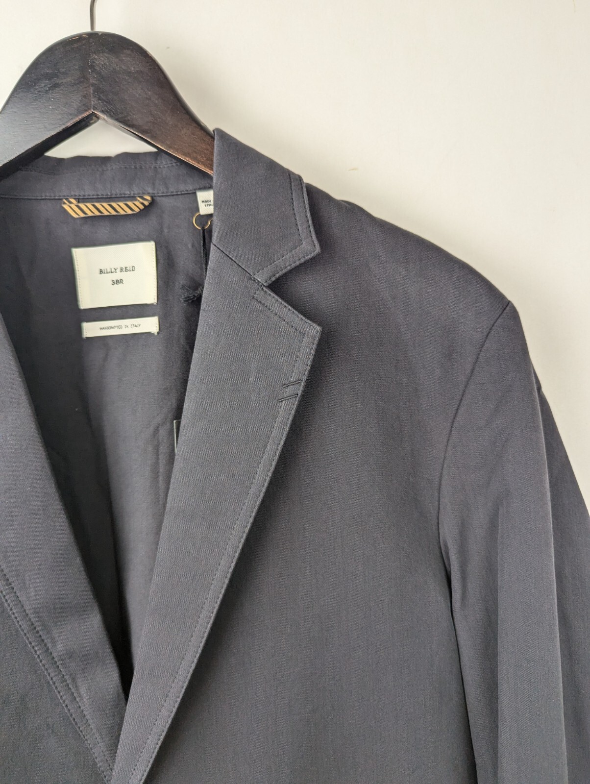 NWT BILLY REID Men's Sz US 38R Medium Gray Cotton Bellow Jacket Blazer ...