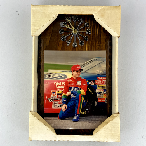 Vintage Jeff Gordon Wooden Wall Clock #24 Dupont Nascar Collectible | eBay
