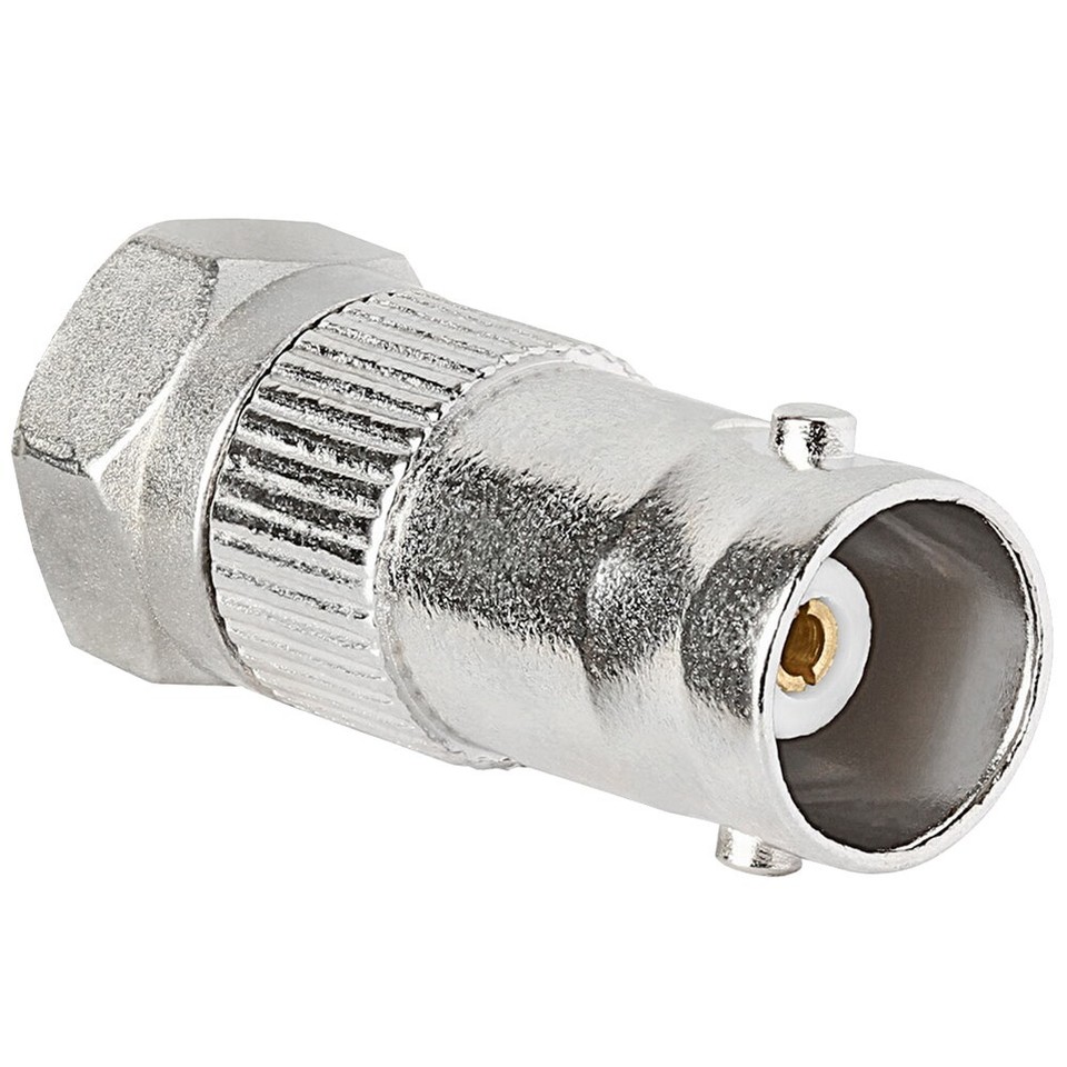 4x BNC Female Jack to F Type Male Plug Coax Coaxial Cable Adapter ...