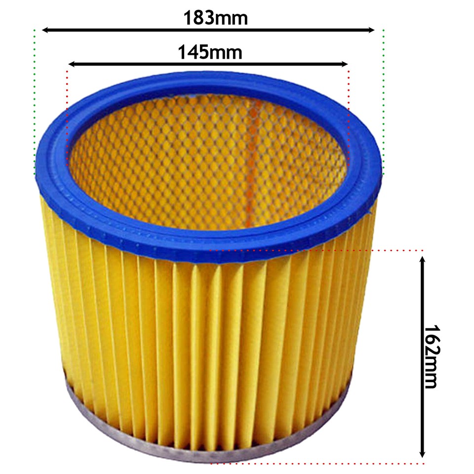Cartridge Filters for EARLEX Combivac WD1000 WD1100 Vacuum Wet & Dry ...